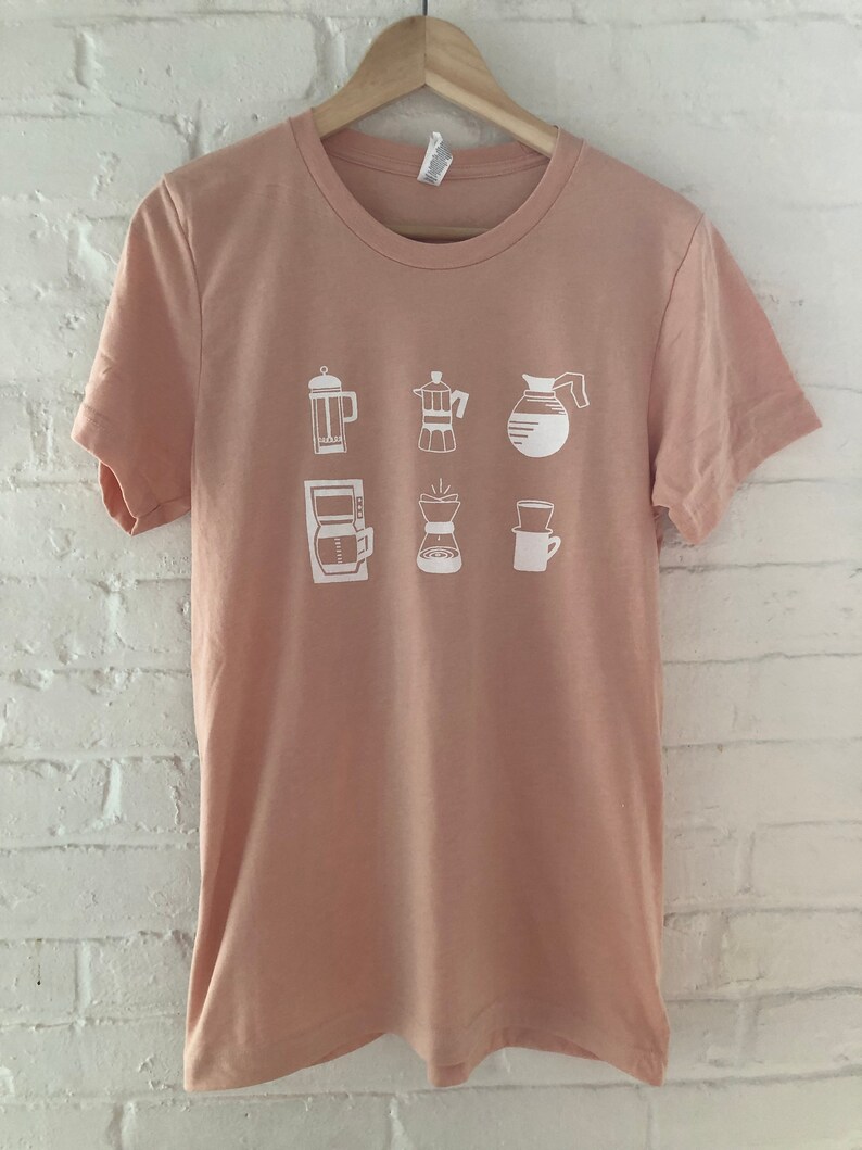 Coffee T-shirt, Food Shirt, Coffee Screen Printed T Shirt, Clothing ...