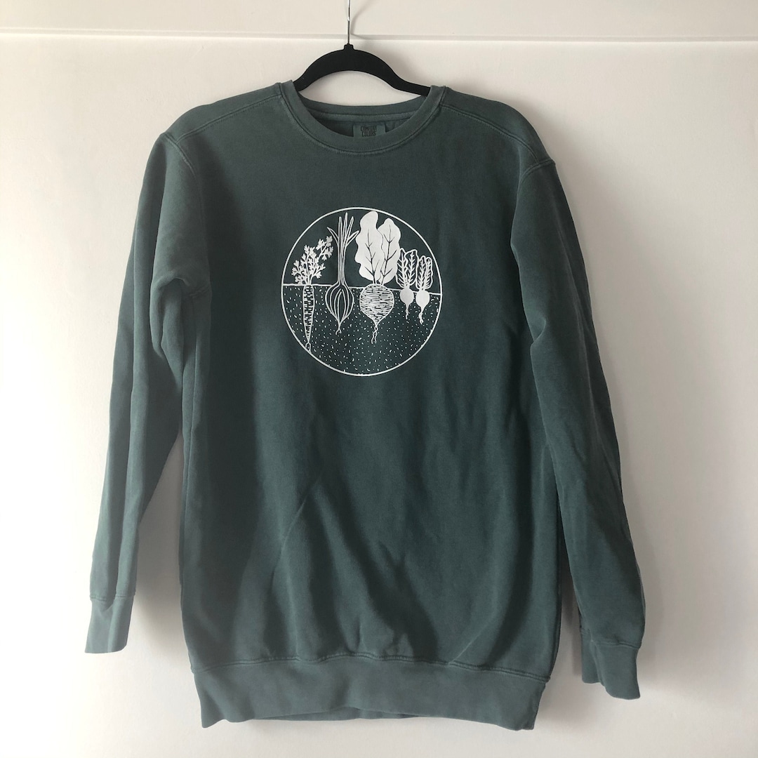 Garden Sweatshirt, Veggie Sweatshirt, Screenprinted Sweatshirt ...