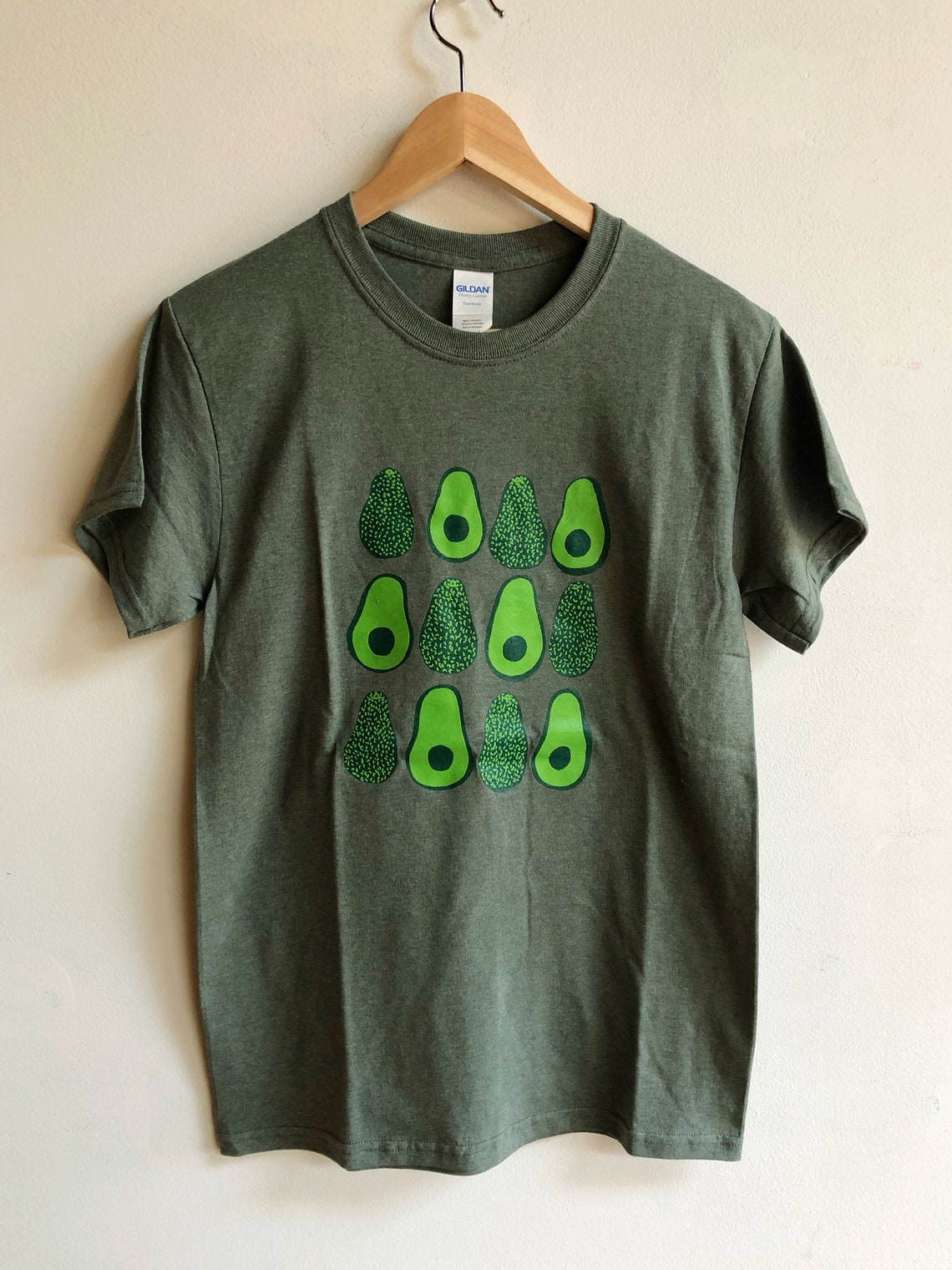 Avocado Vegetable Graphic Screen Printed T-shirt, Clothing Foodie Gift ...