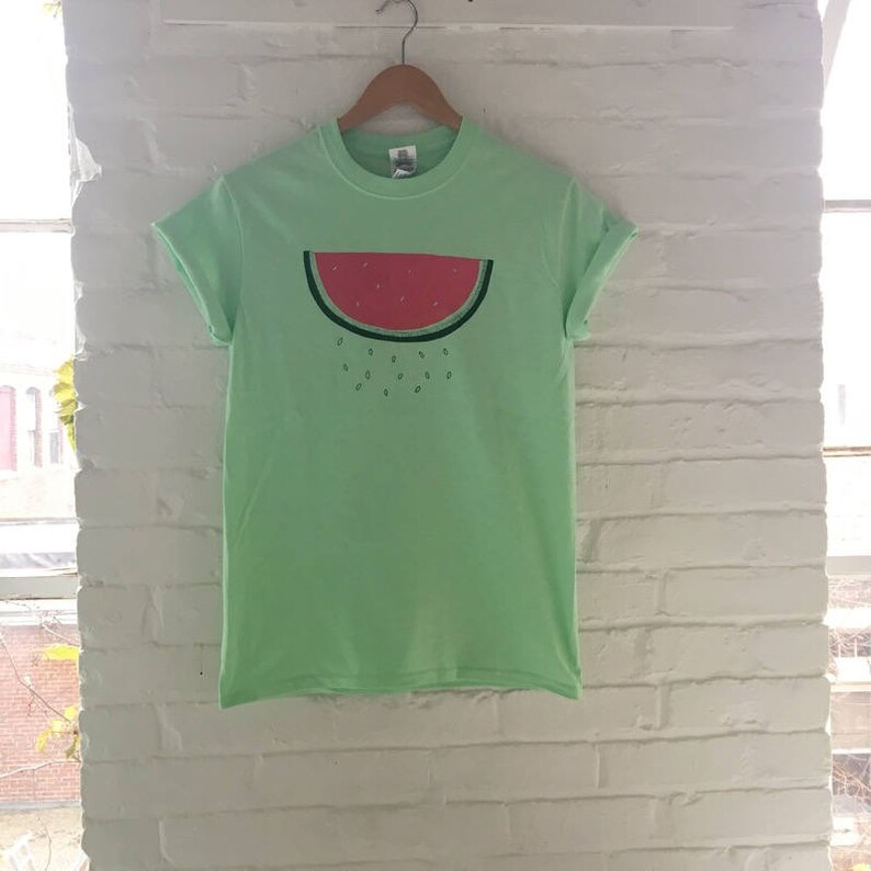 Watermelon Shirt, Food Shirt, Screen Print Shirt, Fruit Shirt - Etsy