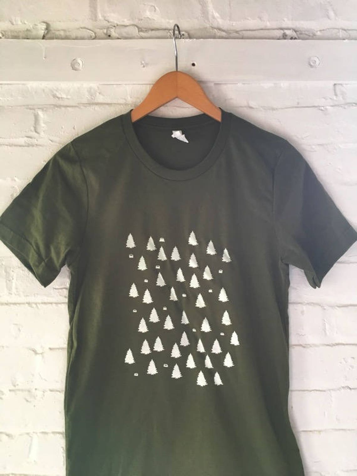 Forest T-shirt, Camping Shirt, Screen Print Shirt, Soft Style Tee - Etsy