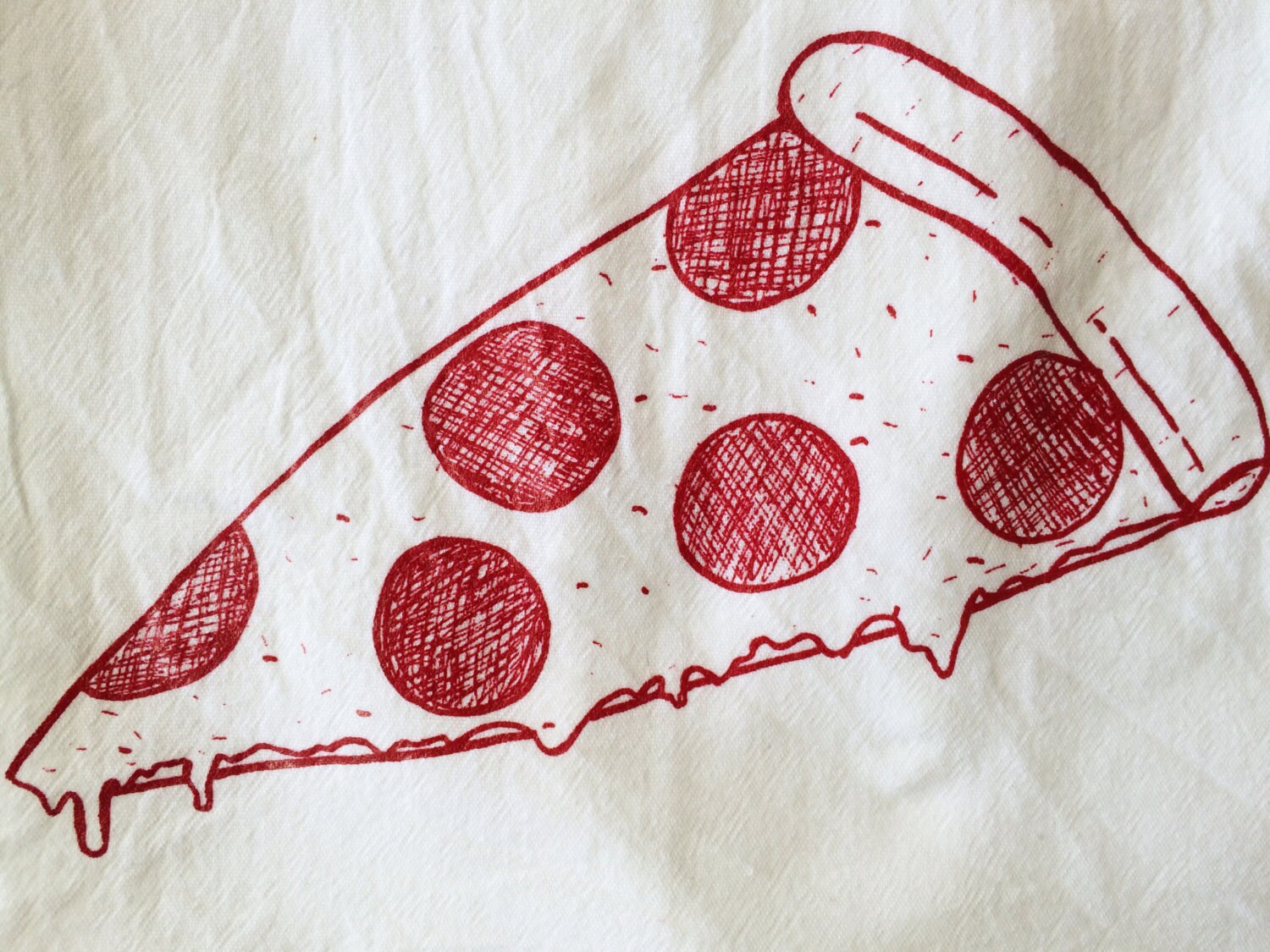 Tea Towel Pizza Flour Sack Towel Pizza Gift | Etsy