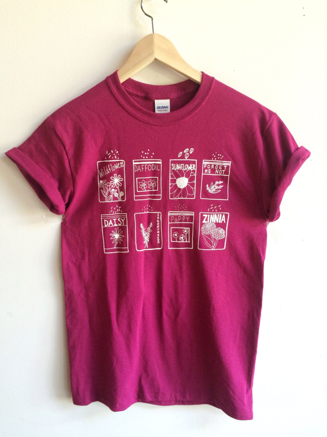 Flower Shirt, Screen Printed T Shirt, Garden Shirt, Gardening Gift ...