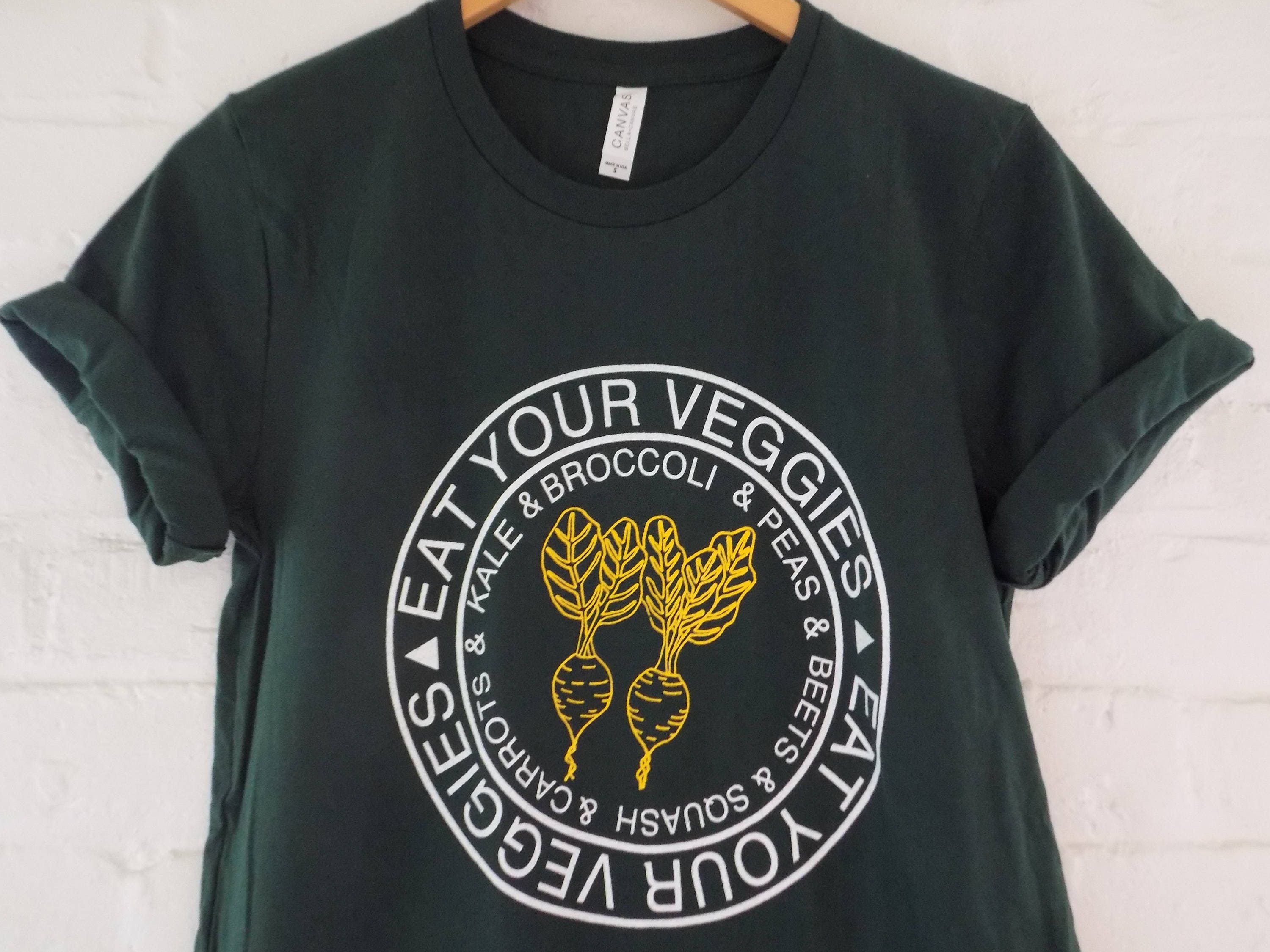 Veggie T-Shirt Foodie Gift Vegetable Shirt Screen Print | Etsy
