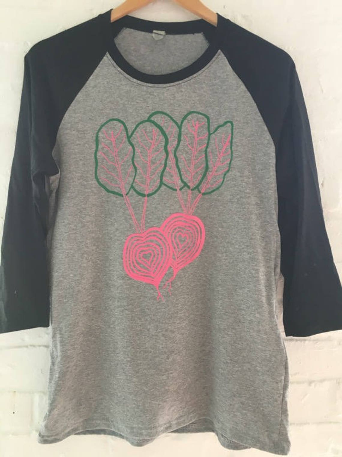Beet Shirt, Raglan Shirt, Garden Shirt, Screen Printed T Shirt ...
