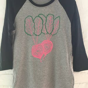 Beet Shirt, Raglan Shirt, Garden Shirt, Screen Printed T Shirt ...