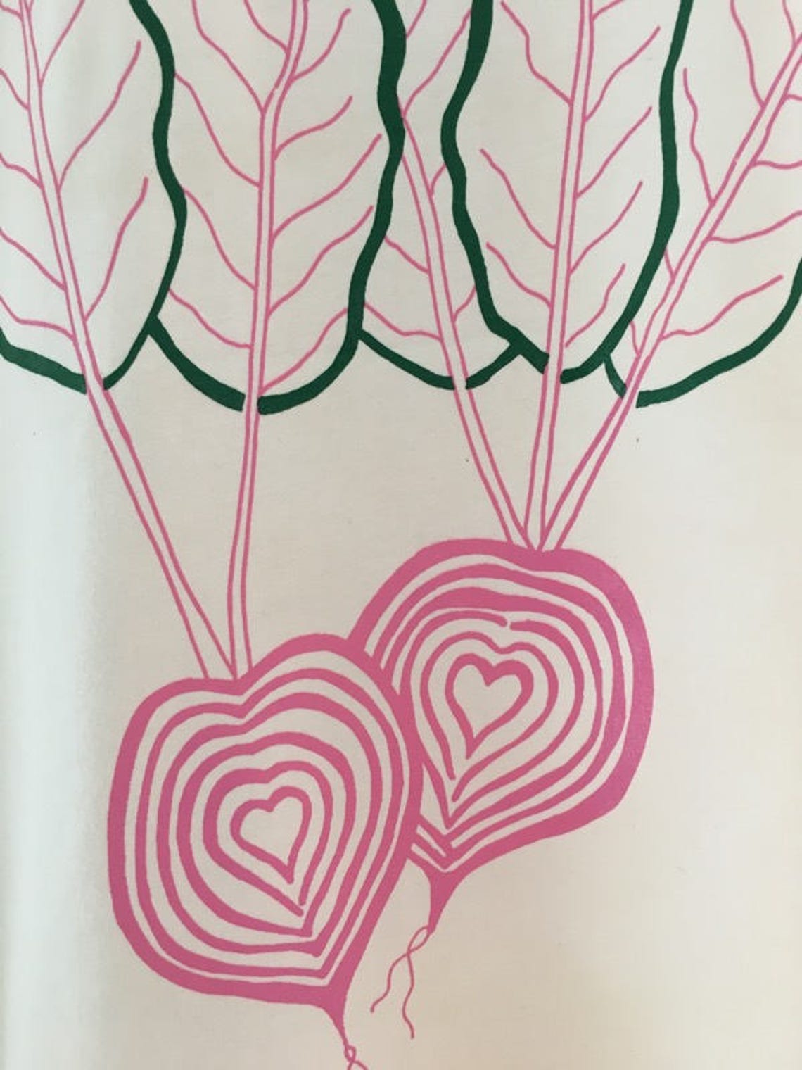 Hand-printed Beet Graphic Tee, Softstyle Cotton Shirt - Etsy