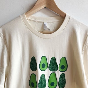 Avocado T-shirt, Food Shirt, Screen Printed T Shirt, Vegetable Shirt ...