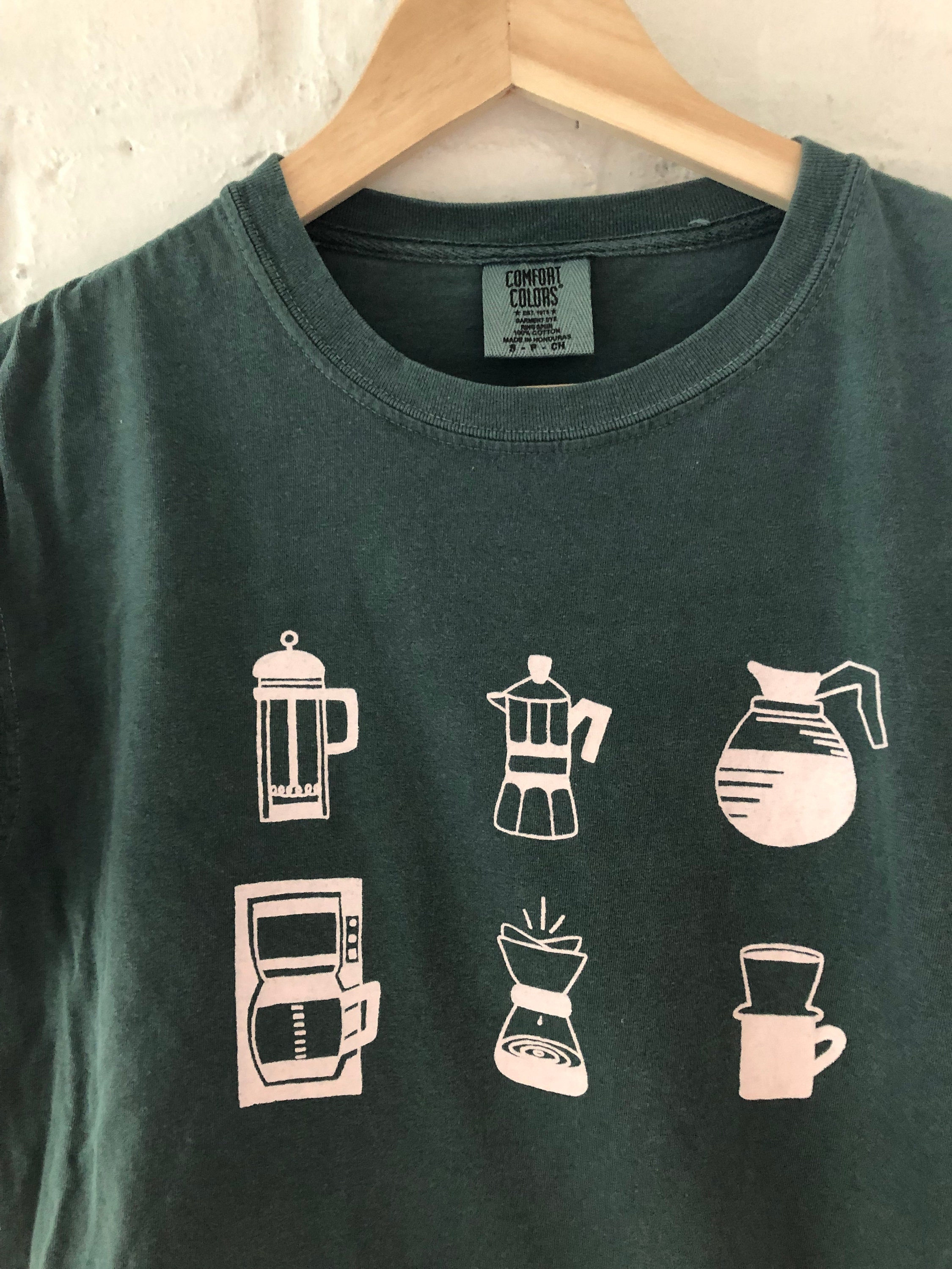 Coffee T-Shirt Food Shirt Coffee Screen Printed T Shirt | Etsy