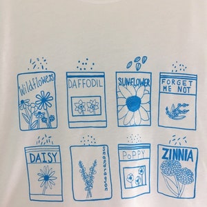 Flower Shirt, Garden Tee, Screen Printed T Shirt, Tank Top, Flower Tank ...