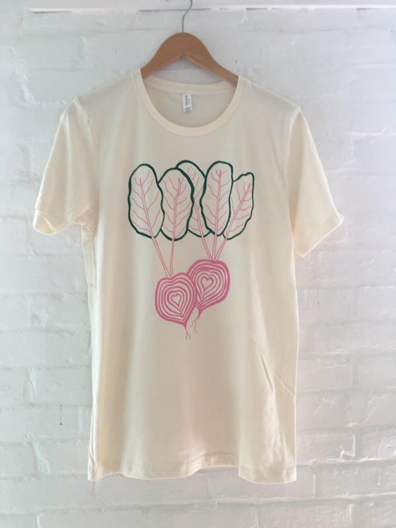 Hand-printed Beet Graphic Tee, Softstyle Cotton Shirt - Etsy
