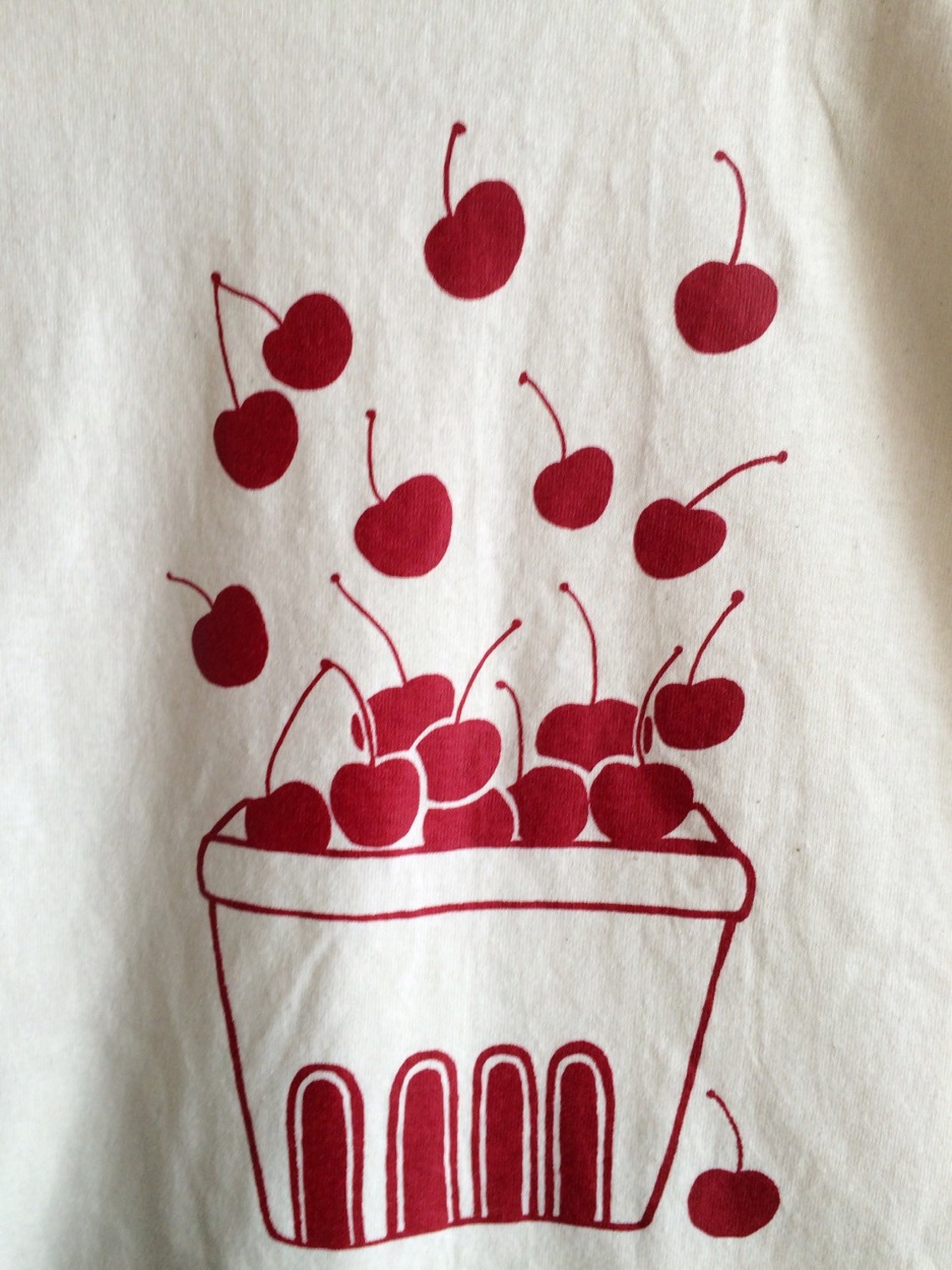 Cherry Screen Printed T Shirt, Clothing Gift, Foodie Gift, Gardening ...