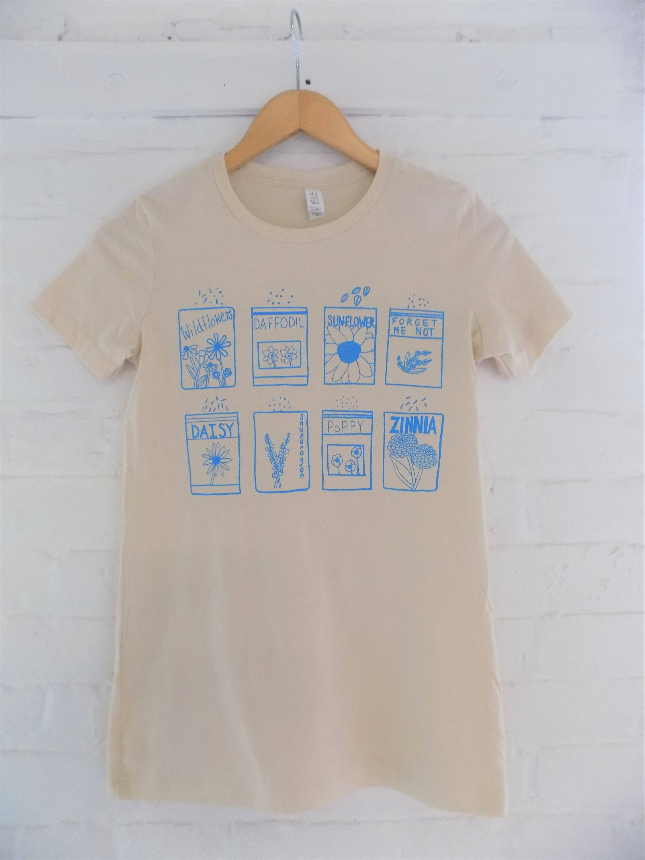 Flower T-shirt, Screen Printed T Shirt, Garden Shirt, Gardening Gift ...