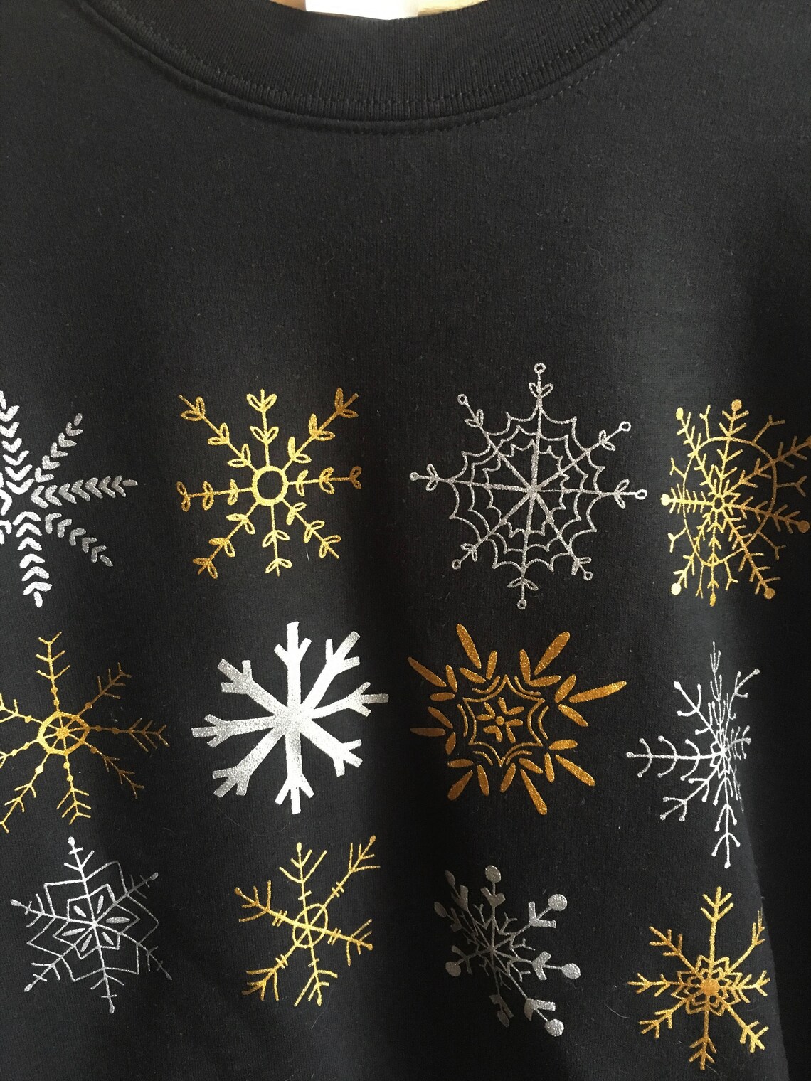 Christmas Sweatshirt Snowflake Sweatshirt Holiday Sweatshirt | Etsy