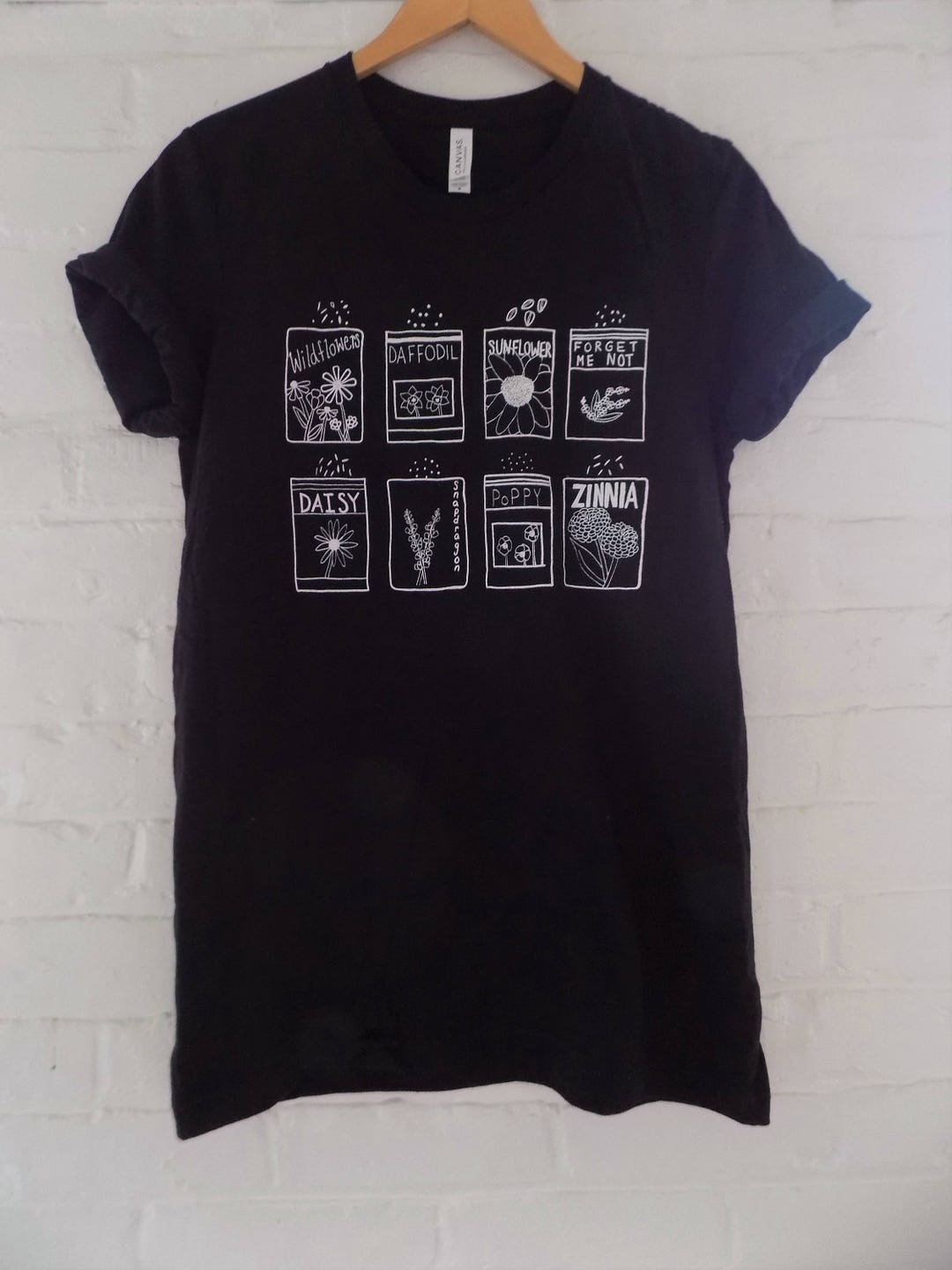 Flower Garden T-shirt, Screen Print Shirt, Clothing Gift, Gardening ...
