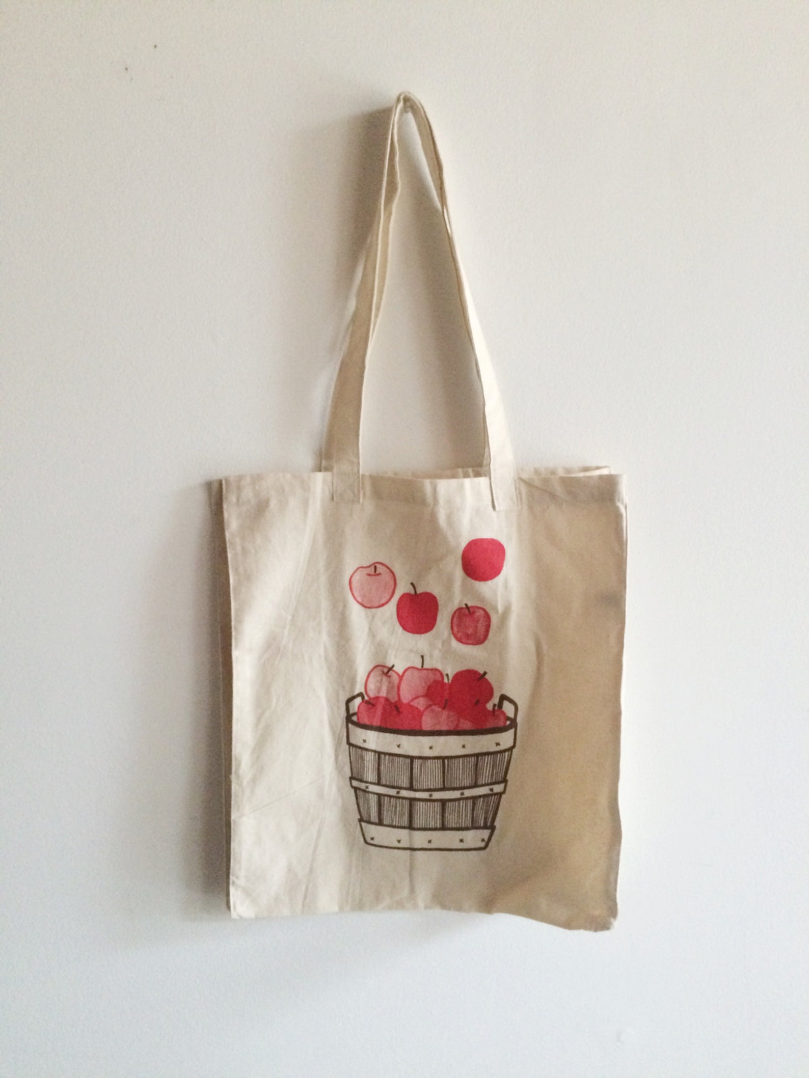 Apple Tote Bag Market Tote Food Bag Reusable Bag - Etsy