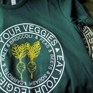 Veggie T-shirt, Foodie Gift, Vegetable Shirt, Screen Print Shirt ...