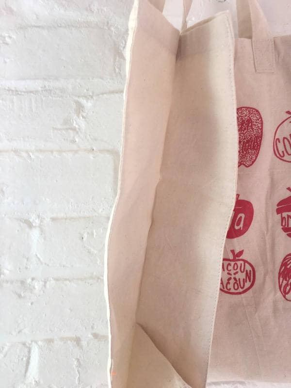 Apple Tote Bag, Farmers Market Tote - Etsy