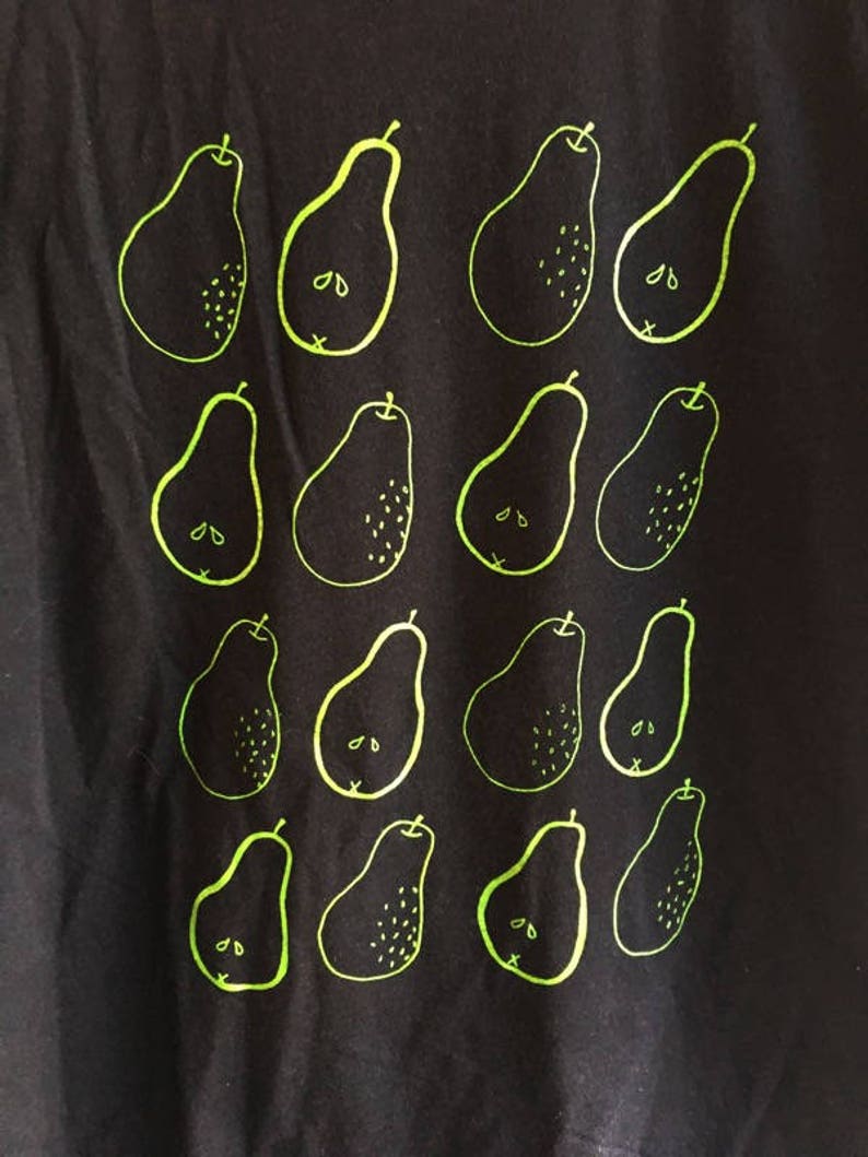 Pear T-shirt, Food Shirt, Screen Print Shirt, Soft Style Tee - Etsy