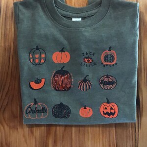 Kids Halloween Tshirt, Kids Pumpkin Tshirt, Graphic Tee, Toddler Tee - Etsy