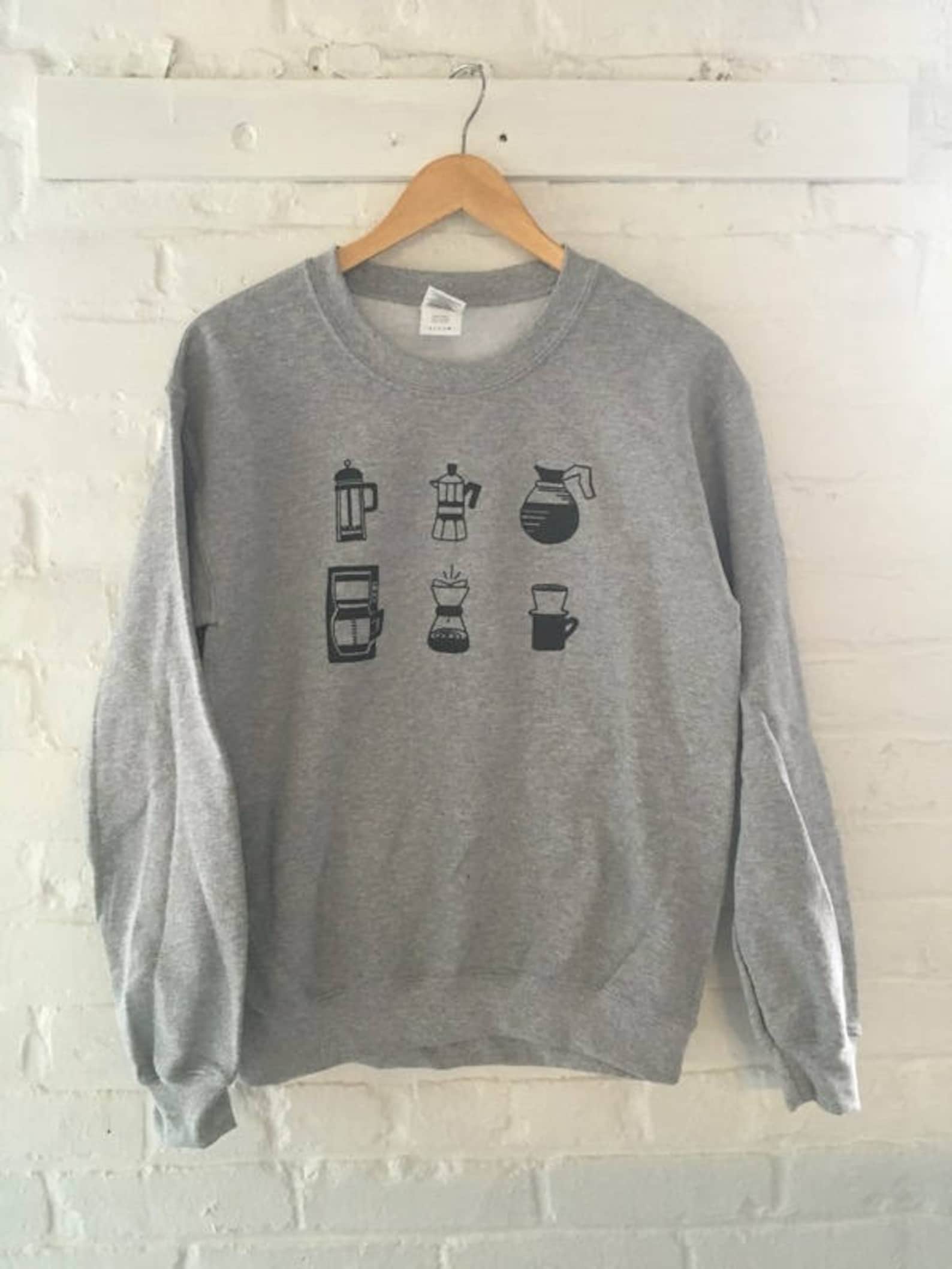 Coffee Sweatshirt Clothing Gift Foodie Gift Coffee Gift - Etsy