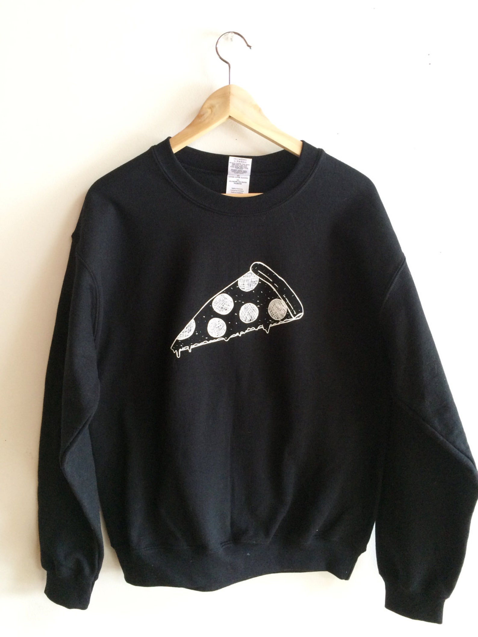 Pizza Sweatshirt, Food Sweatshirt, Screen Printed Sweatshirt, Clothing ...