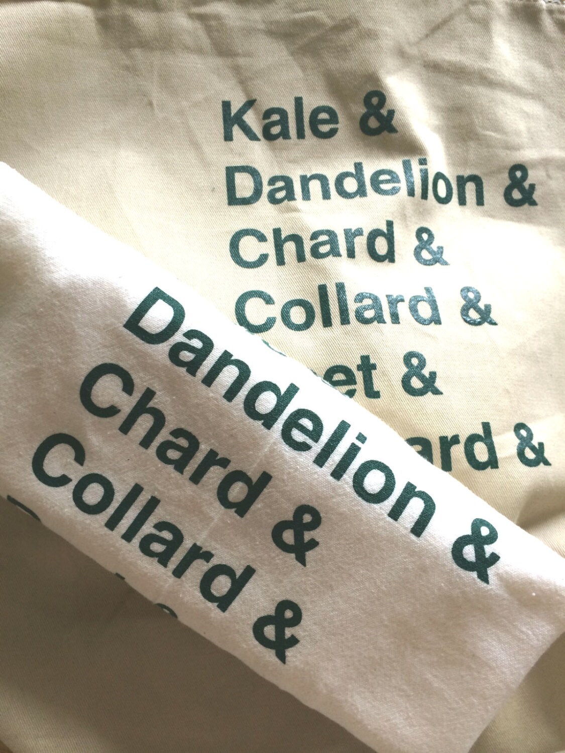 Kale Tote Bag, Screen Printed Organic Cotton Reusable Bag - Etsy