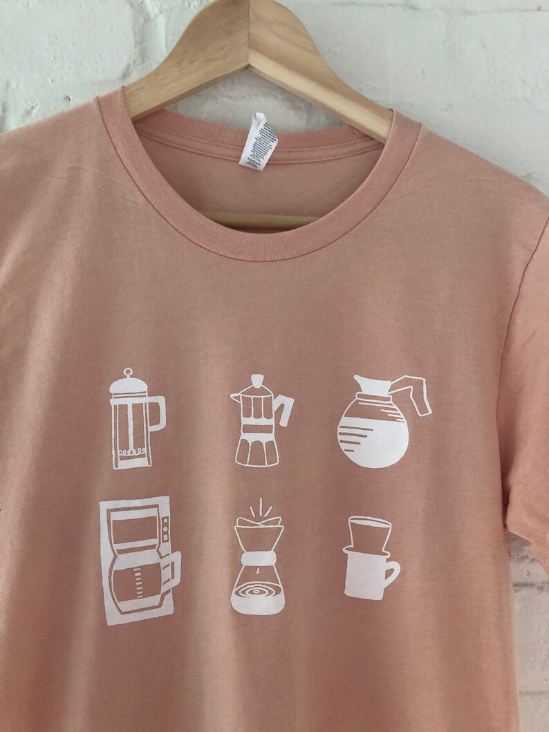 Coffee T-shirt, Food Shirt, Coffee Screen Printed T Shirt, Clothing ...