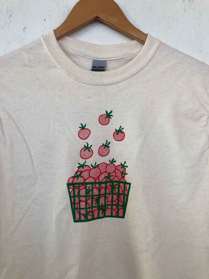 Tomato Shirt Graphic Tee Vegetable Screen Print Shirt - Etsy