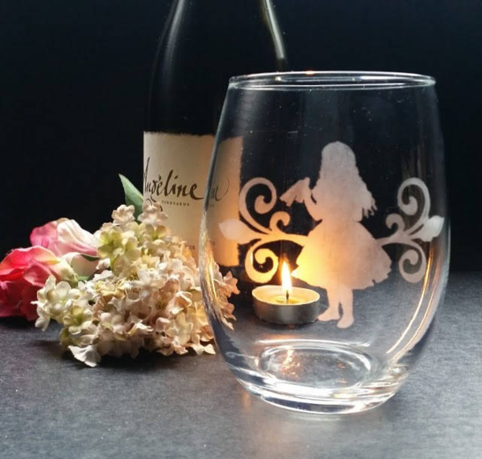 Alice in Wonderland Alice Personalized Wine Glass, 20 Oz Stemless Wine ...