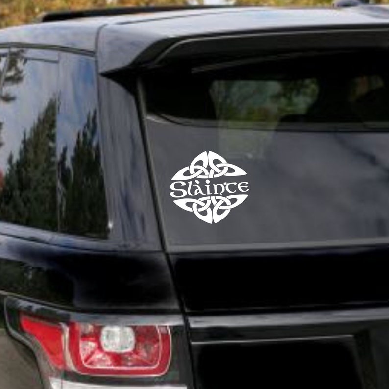 Celtic Knot Sláinte Vinyl Decal Irish Toast Sticker | Etsy