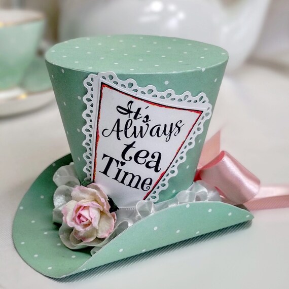 3" Mint Green Tea Time Hat, Tea Party Gift, Ladies Tea, Birthday ...