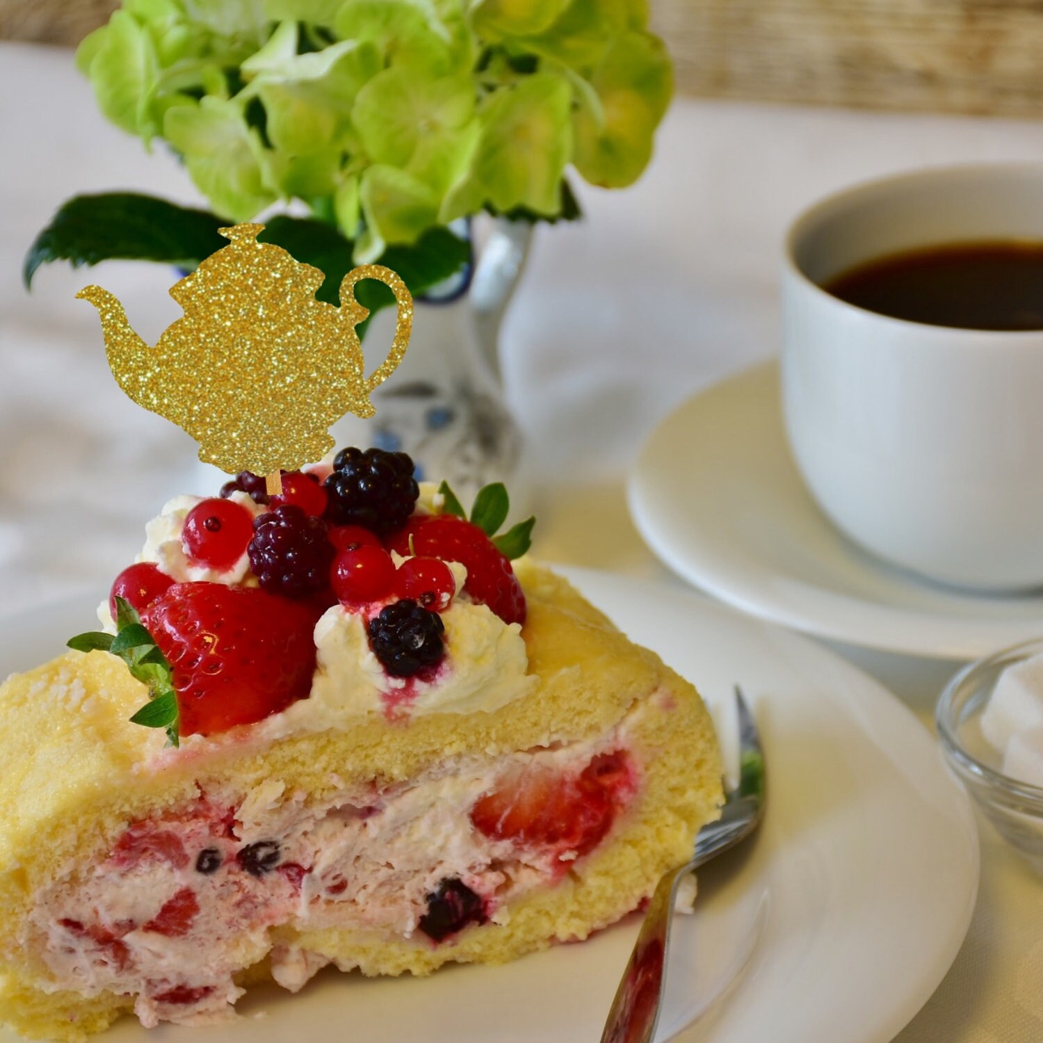 Glitter Teapot and Teacup Cupcake Topper Tea Sets food Picks - Etsy