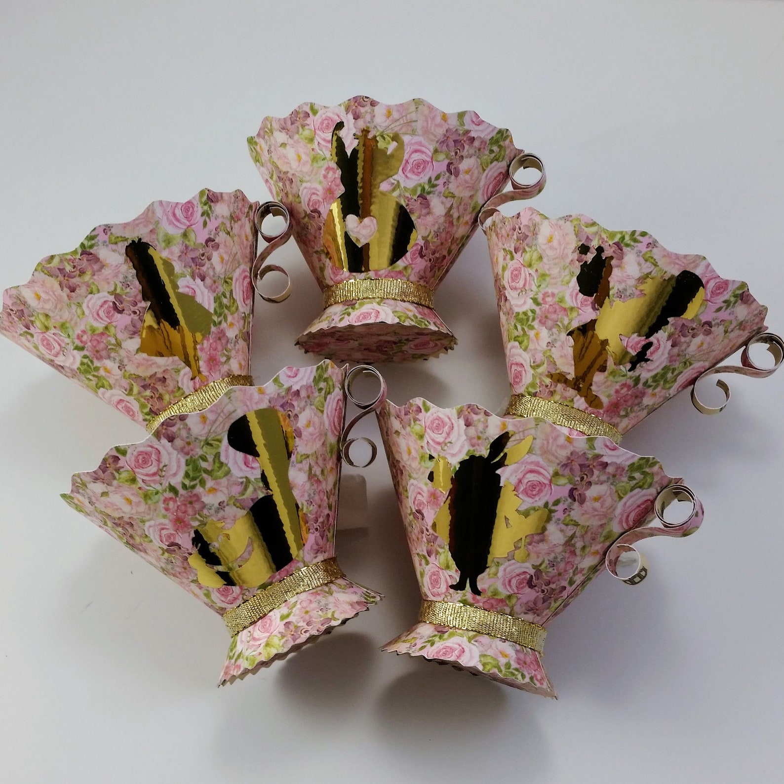 High Tea Paper Tea Cups, Tea Party Favors, Alice in Wonderland Tea ...