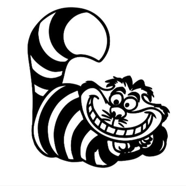 Cheshire Cat Decal - Etsy