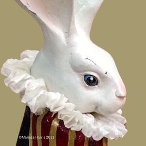 Hand Painted Tudor Rabbit Renaissance Rabbit, Queen of Hearts, Court ...