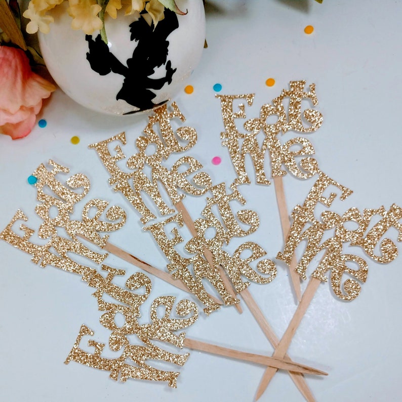 Eat Me Cupcake Toppers, Alice in Wonderland Cupcake Toppers-set of 10 ...