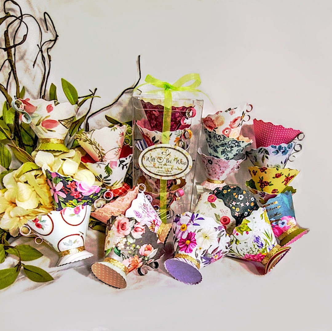High Tea Paper Tea Cups, Tea Party Favors, Alice in Wonderland Tea ...