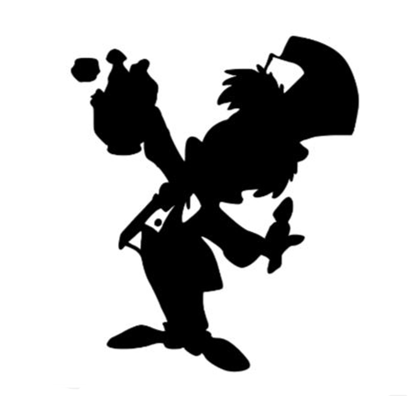 Large Mad Hatter Decal, Alice in Wonderland Sticker - Etsy
