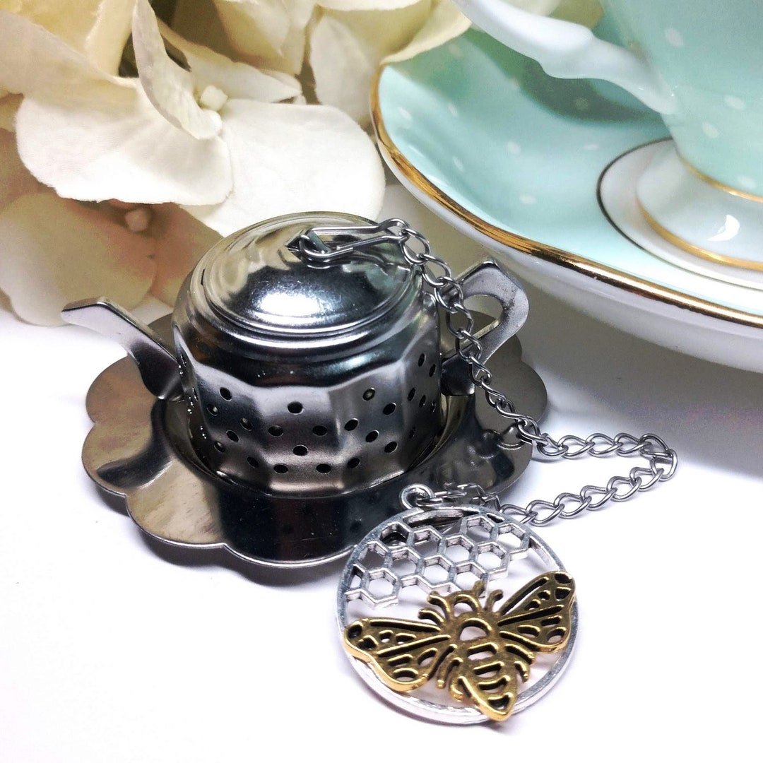Mini Teapot Tea Infuser With Queen Bee Charm-queen Bee Tea Steeper-tea ...