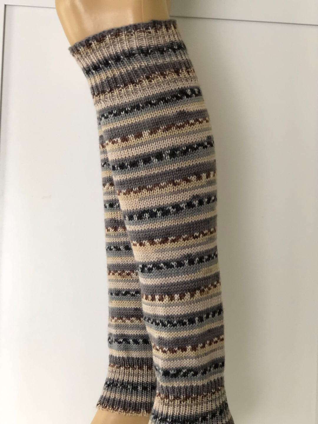 Merino Wool and Bamboo Sock, Knitted Long Leg Warmers,legging,yoga ...