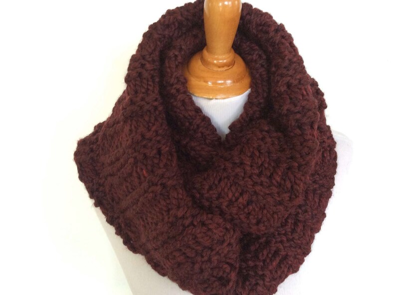 Soft Chunky Infinity Scarf Neck Warmer Accessory Knitted - Etsy