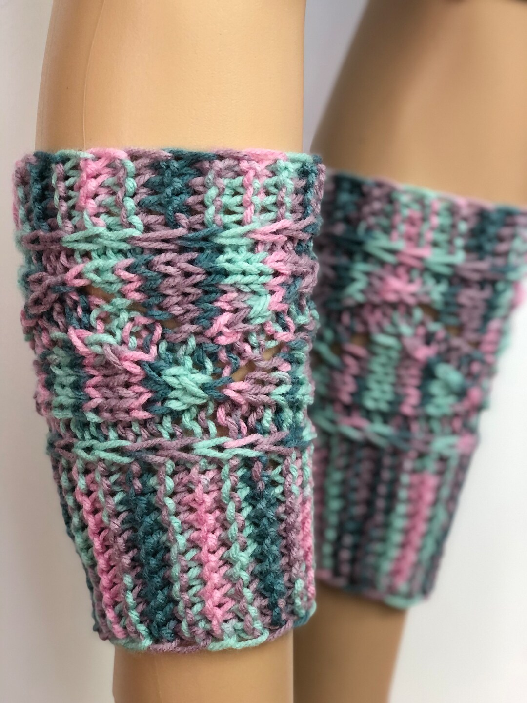 Colorful Acrylic Boots Cuffs ,stripes Boot Cuffs,knitted Boot Toppers ...