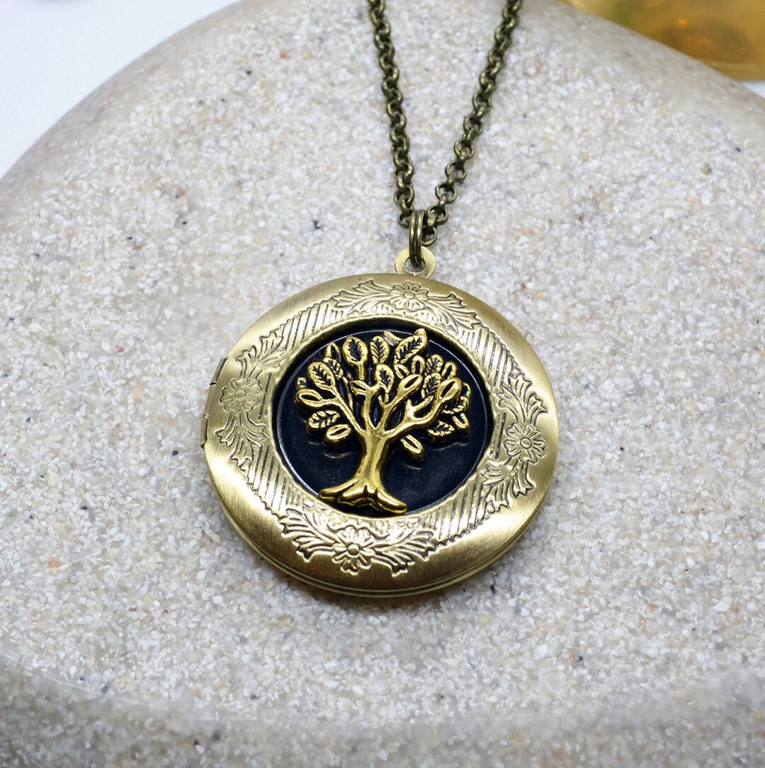 Tree of Life Photo Locket, Tree of Life Bronze Locket, Tree of Life ...