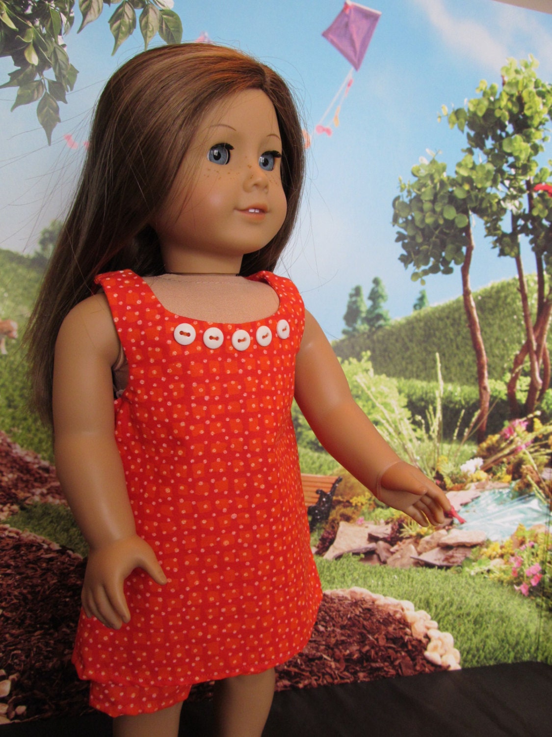 Fun in the Sun! 18''doll Sun-dress With Shorts, Hand Made to Fit 18 ...