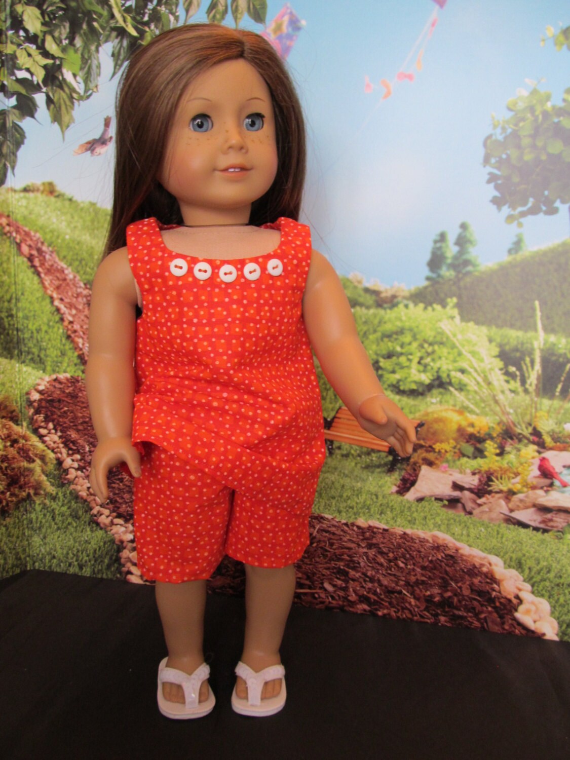 Fun in the Sun! 18''doll Sun-dress With Shorts, Hand Made to Fit 18 ...