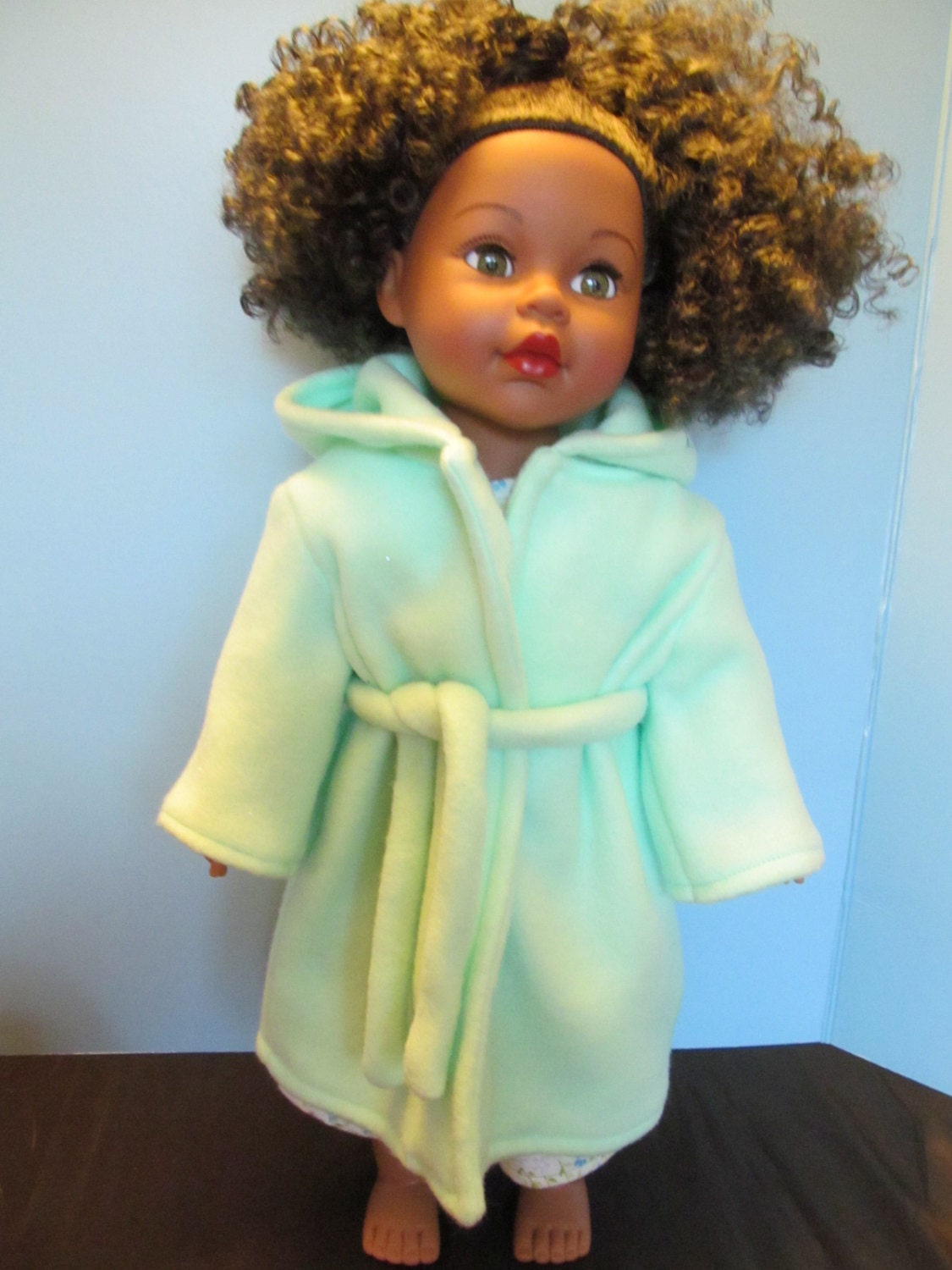 Soft Minty Fleece Bathrobe Fits 18'' Dolls Such as - Etsy