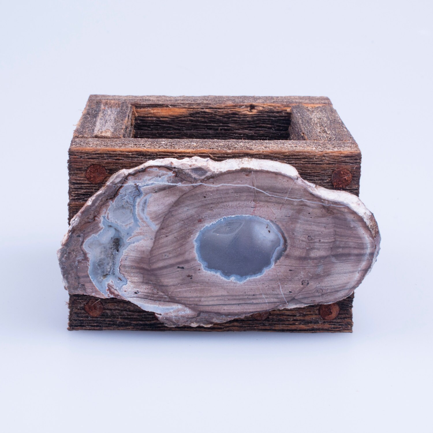 Desert Agate Rustic Box - Etsy