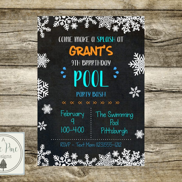 Winter Pool Party - Etsy