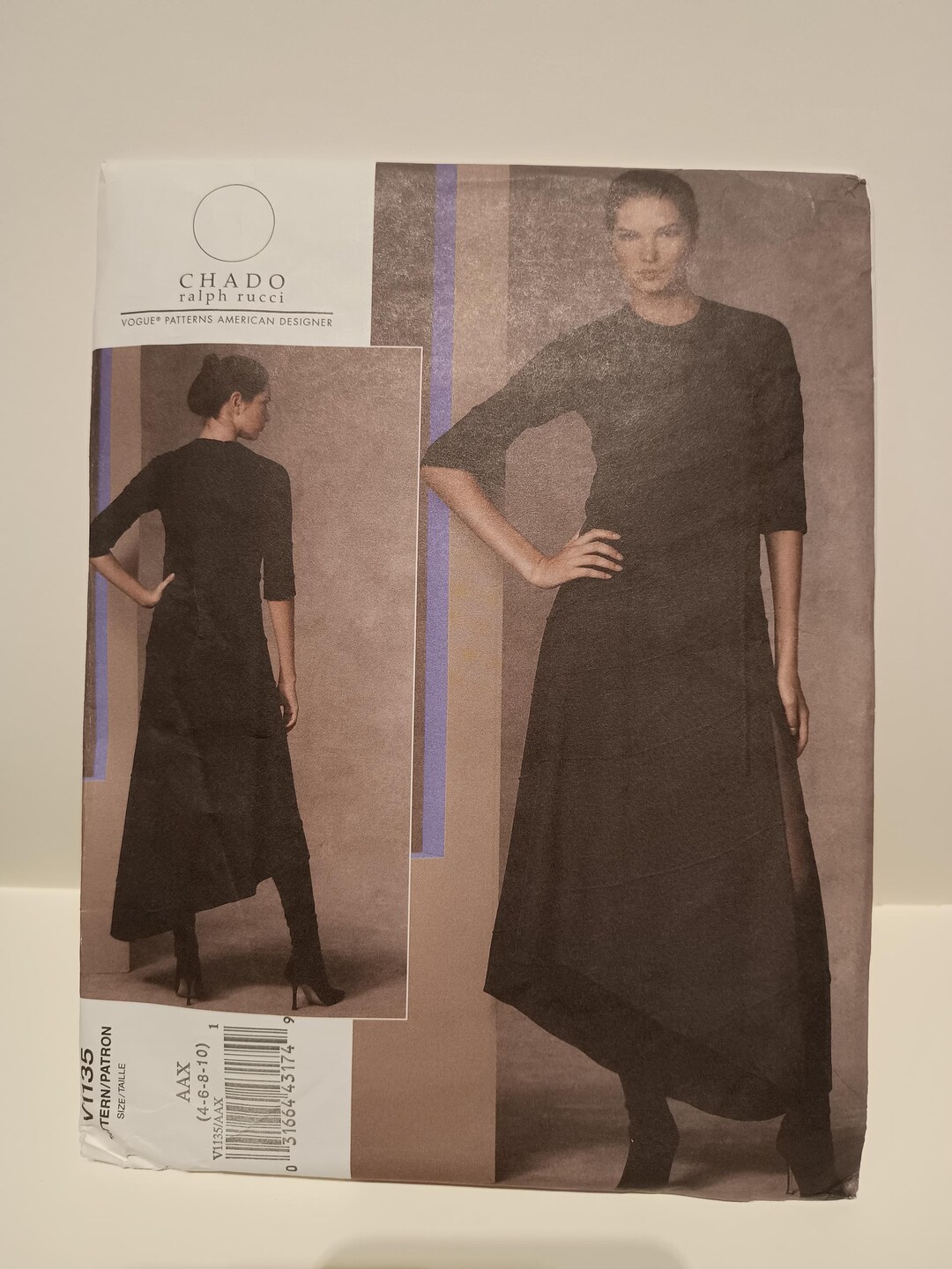 CHADO Ralph Rucci 2009 VOGUE PATTERNS Sewing Pattern 1135 Size 4 6 8 10 ...